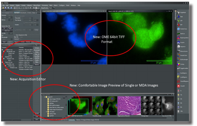 高性能成像及分析软件visiVIEW-适配所有显微镜